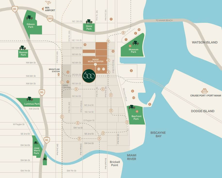 Floor Plan - 600 Miami World Center