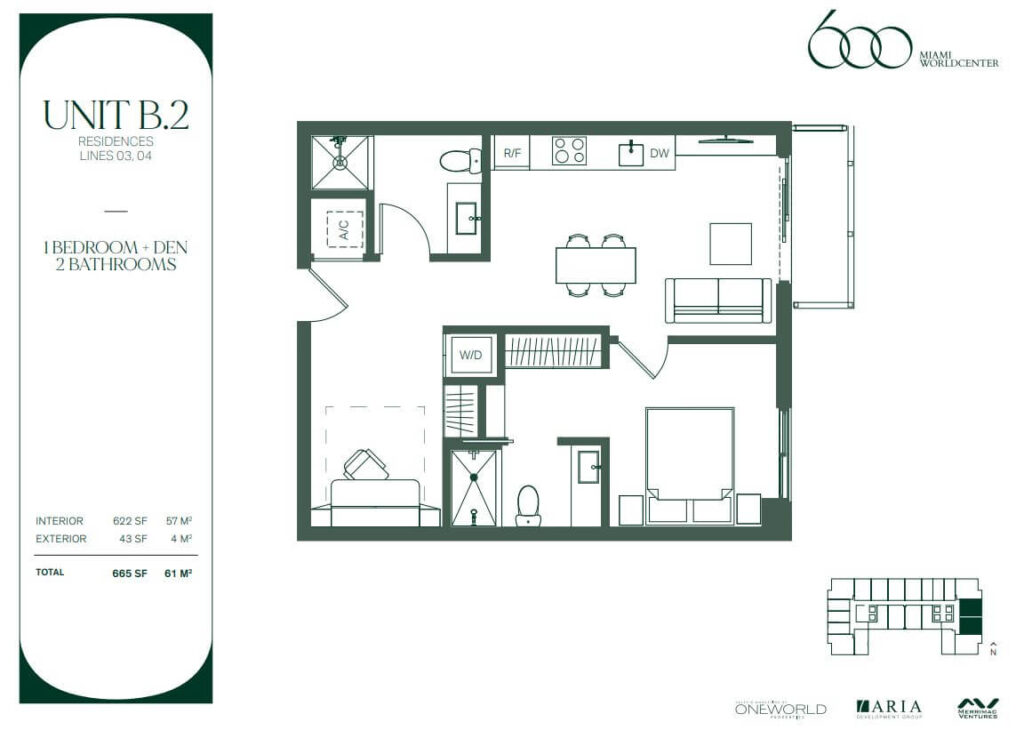 Floor Plan - 600 Miami World Center